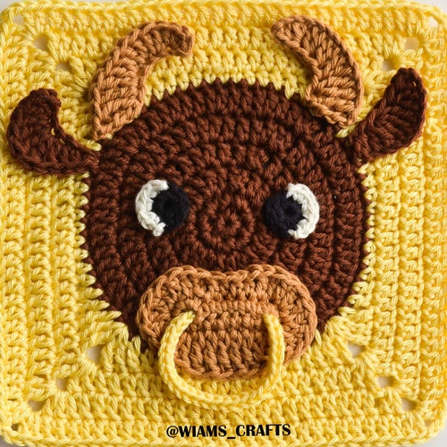 Springbok Granny Square Crochet Pattern - Etsy