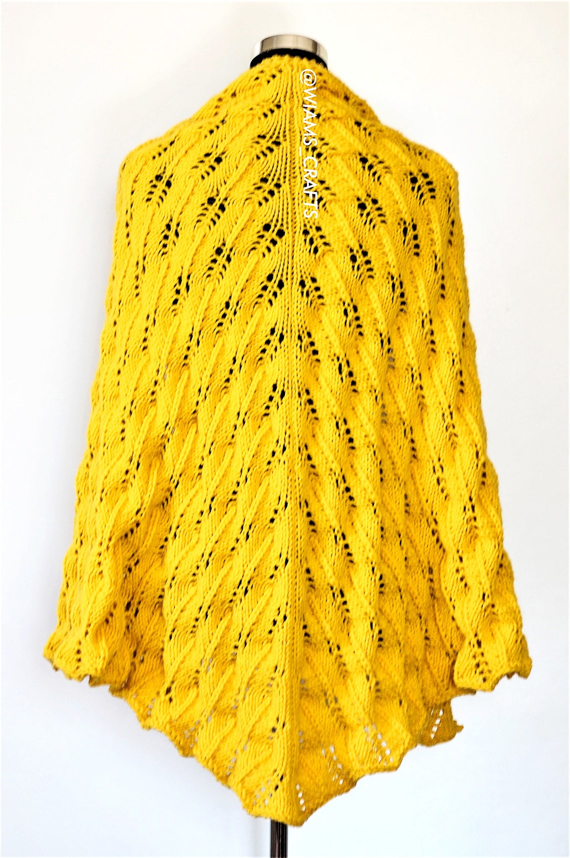 Sunflower Swirls Shawl Knitting Pattern PDF by Wiam's Crafts - Etsy