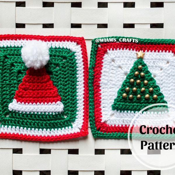 Granny Square Christmas Tree Pattern - Etsy