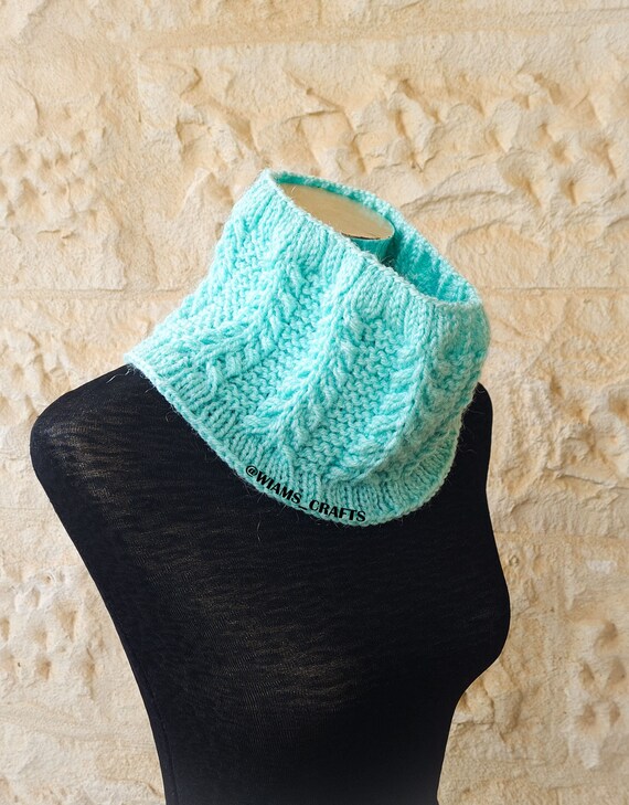 Wheat Ears Cowl Knitting Pattern PDF by Wiam's Crafts | Etsy