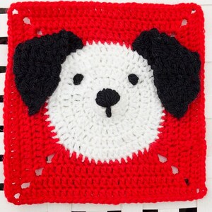 Puppy Granny Square Crochet Pattern PDF by Wiam's Crafts - Etsy