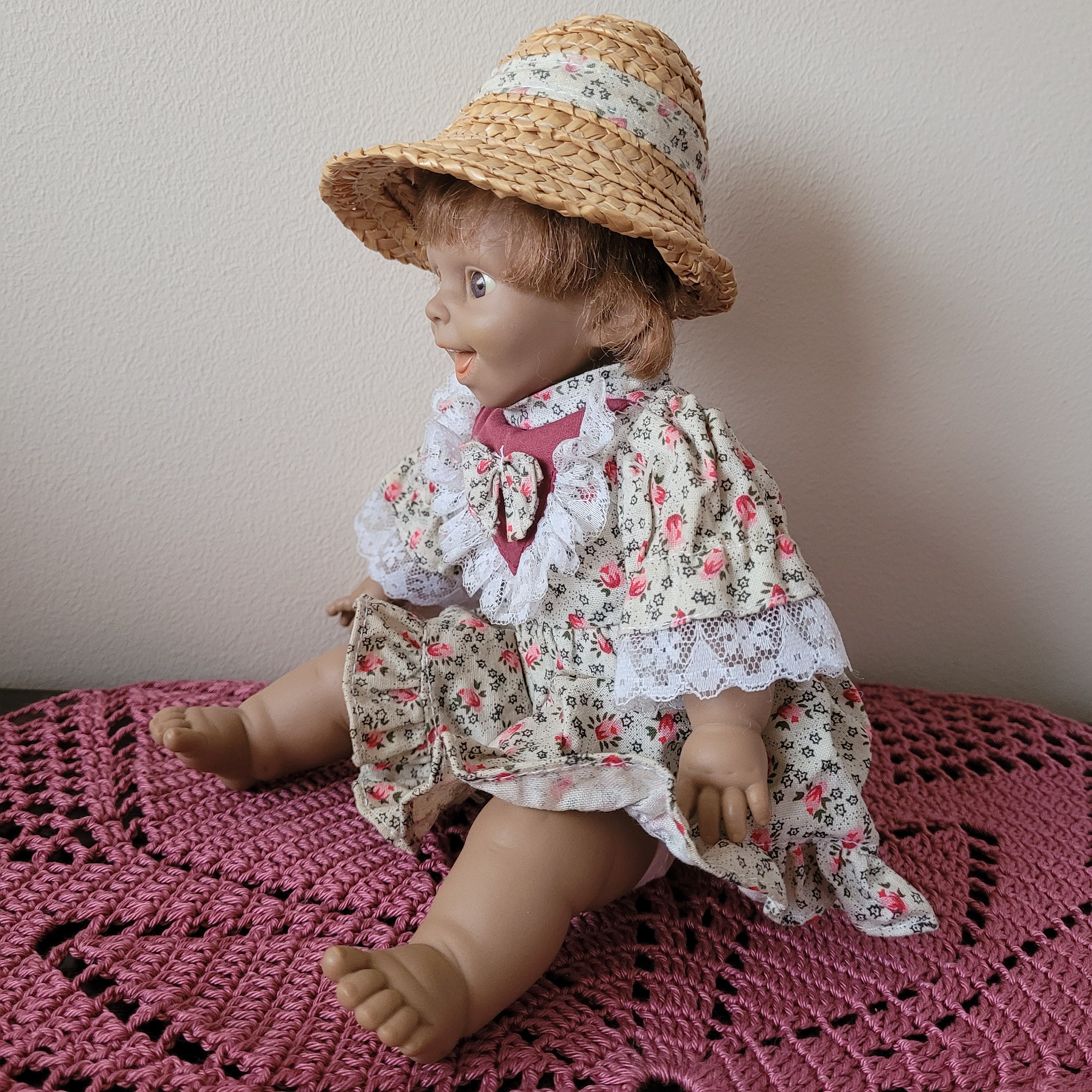 Vintage Doll Simba, Smiling Doll Open Mouth With Teeth, Collectible ...