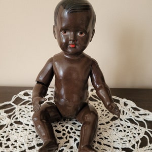DRP Germany 25 Vintage African American Celluloid Doll With Broken Arm ...