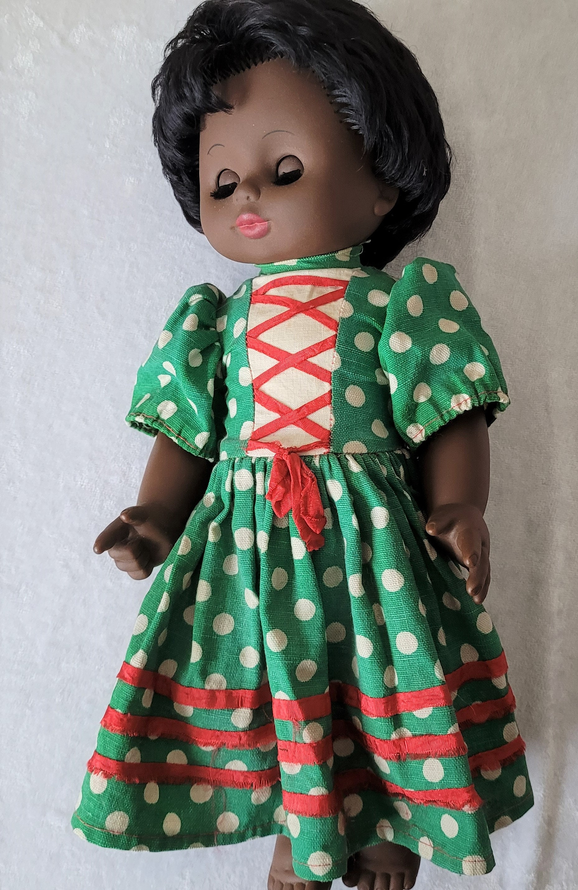 Vintage Dark Skin German Doll, African American Doll, Ethnic Doll ...
