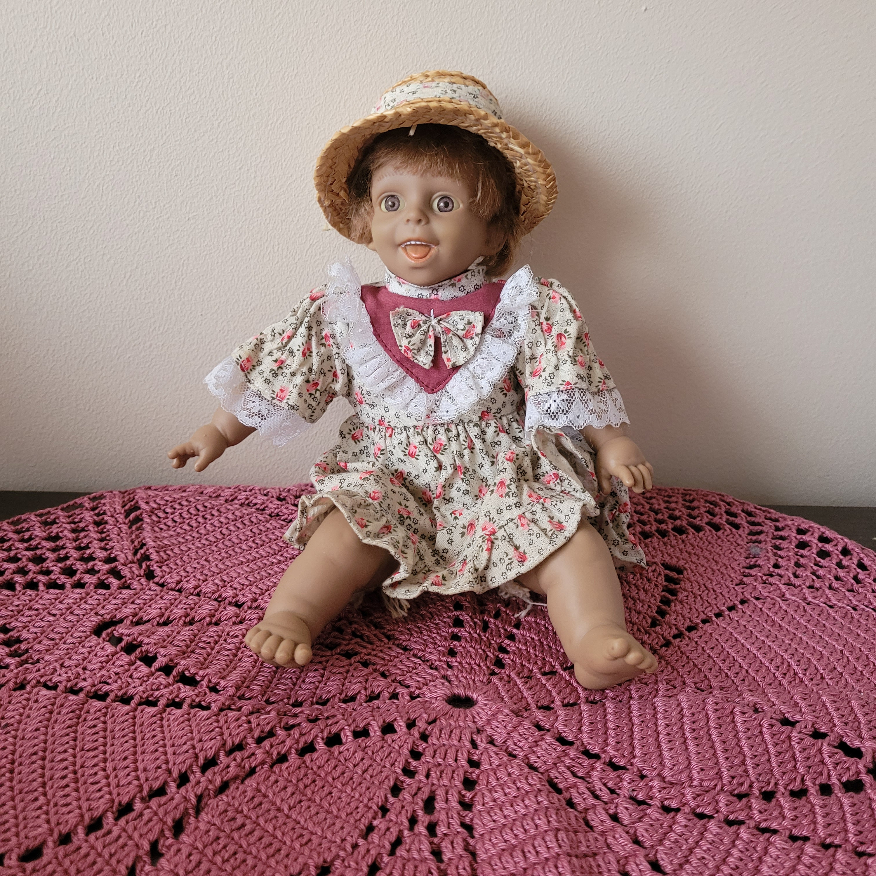 Vintage Doll Simba, Smiling Doll Open Mouth With Teeth, Collectible ...