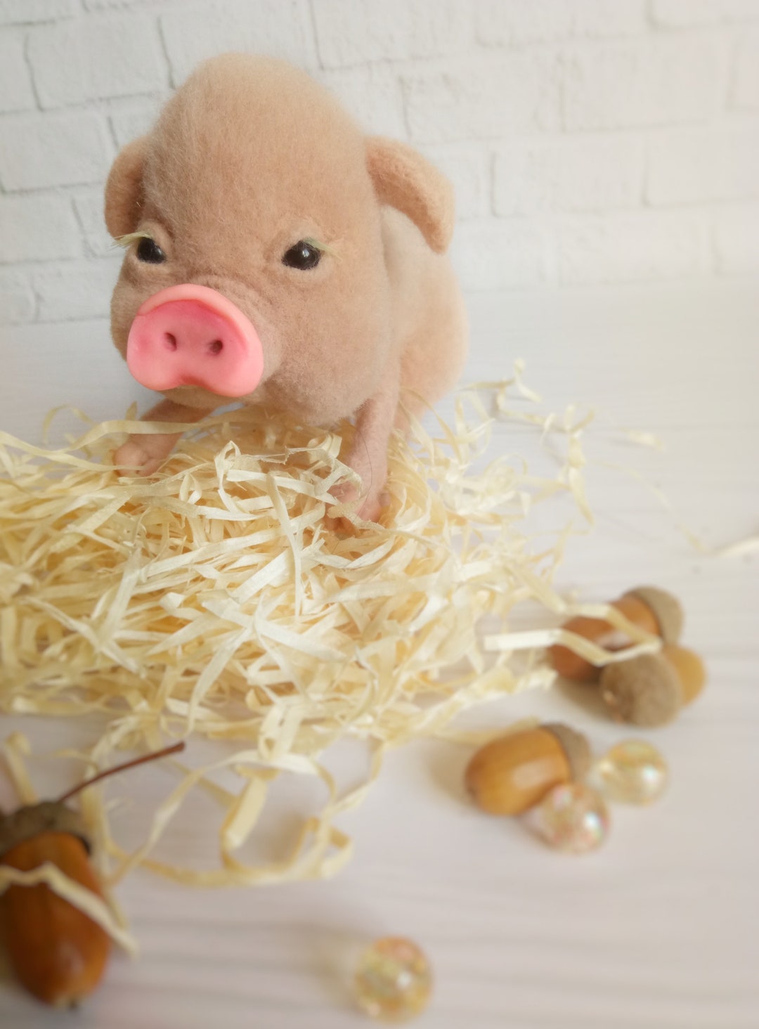 Interior Pig Doll, Cute Stuffed Pig, Farm Animals - Etsy