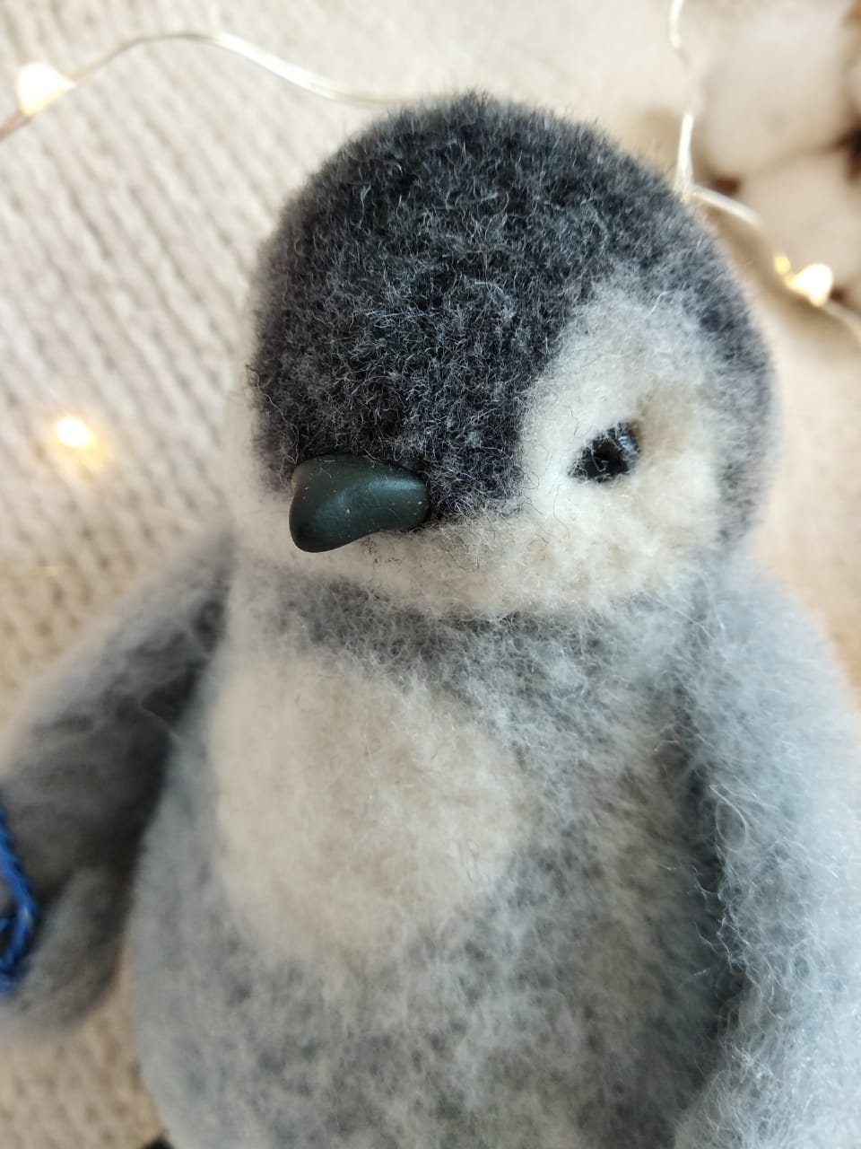 Stuffed grey realistic penguin doll as a perfect Mothers Day | Etsy