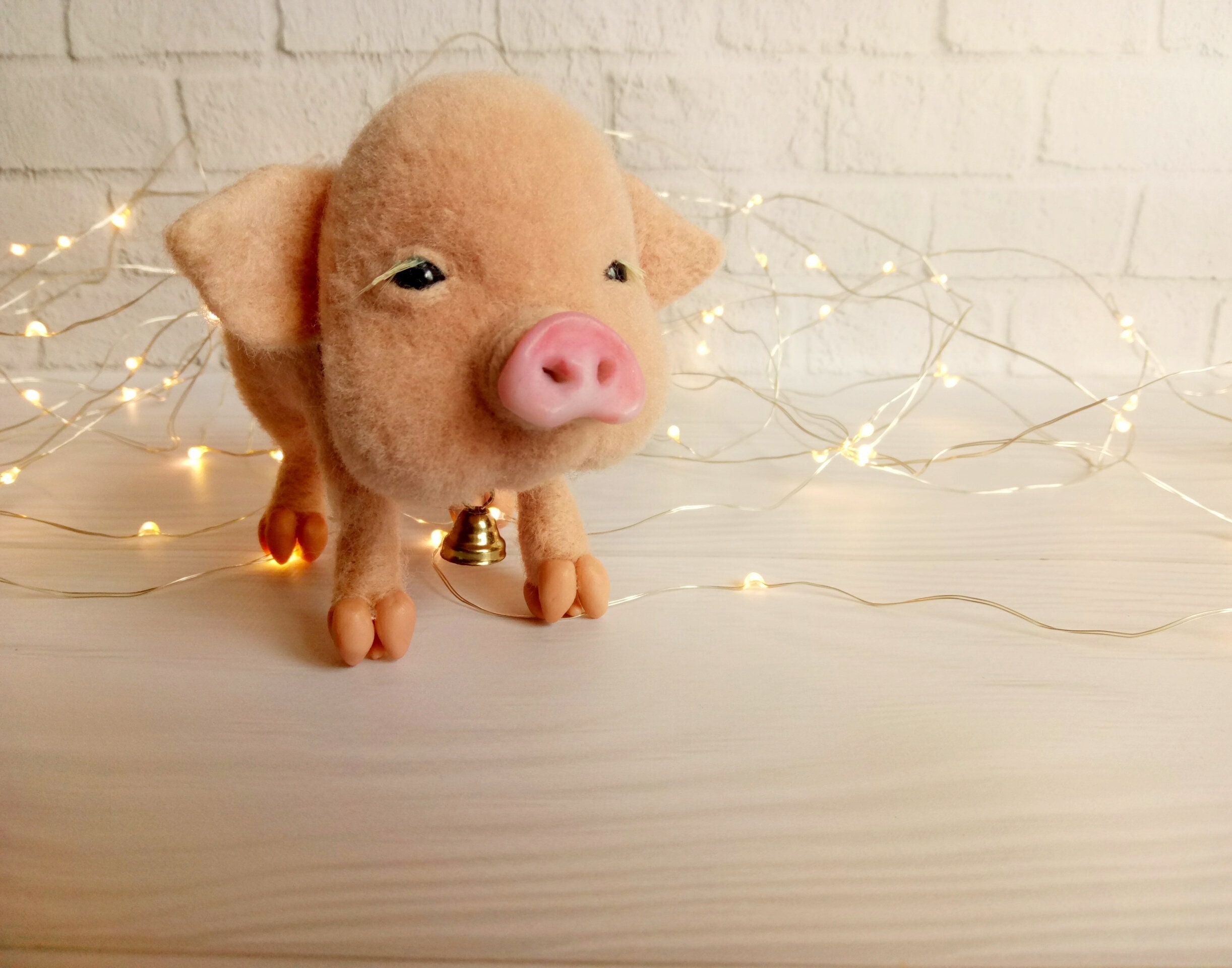 Stuffed realistic pig doll as a perfect Thanksgiving gift for | Etsy