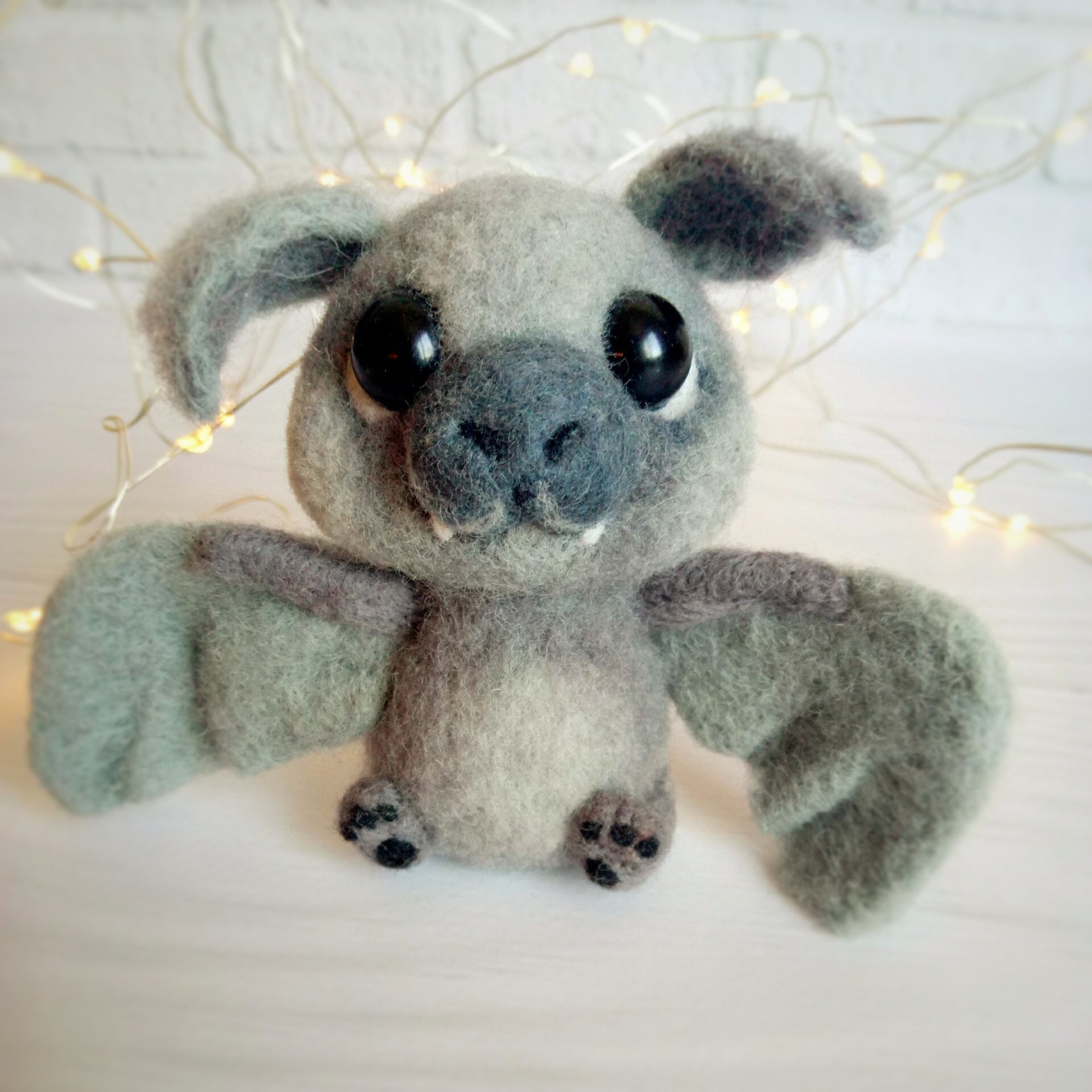 Felted Bat Doll Bat Lovers Gift Gothic Home Decor - Etsy