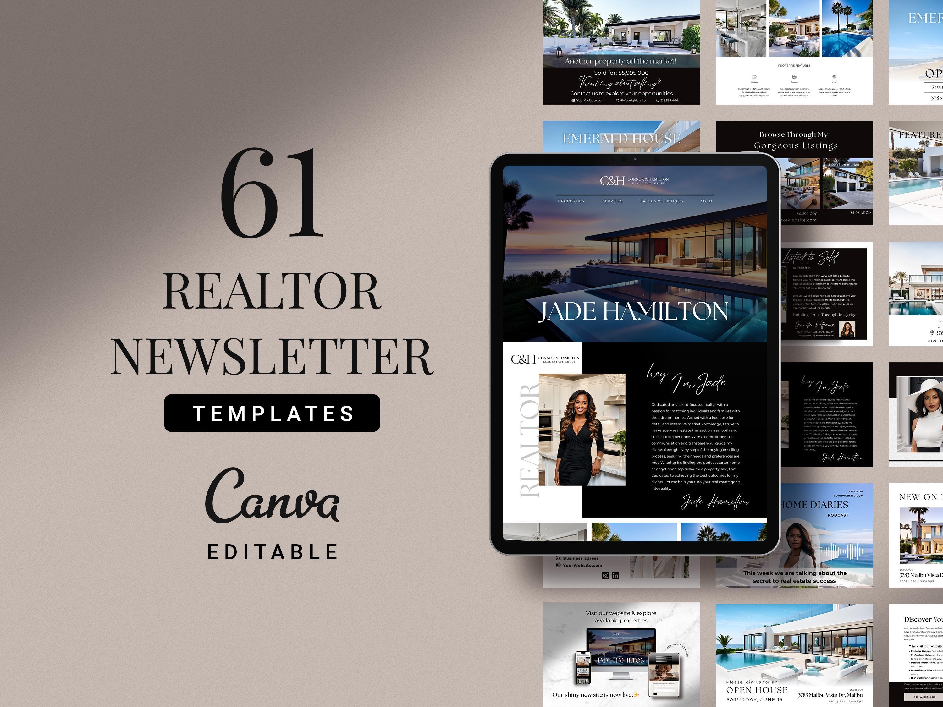 Real Estate Newsletter • Realtor Email Marketing • Canva Flodesk ...