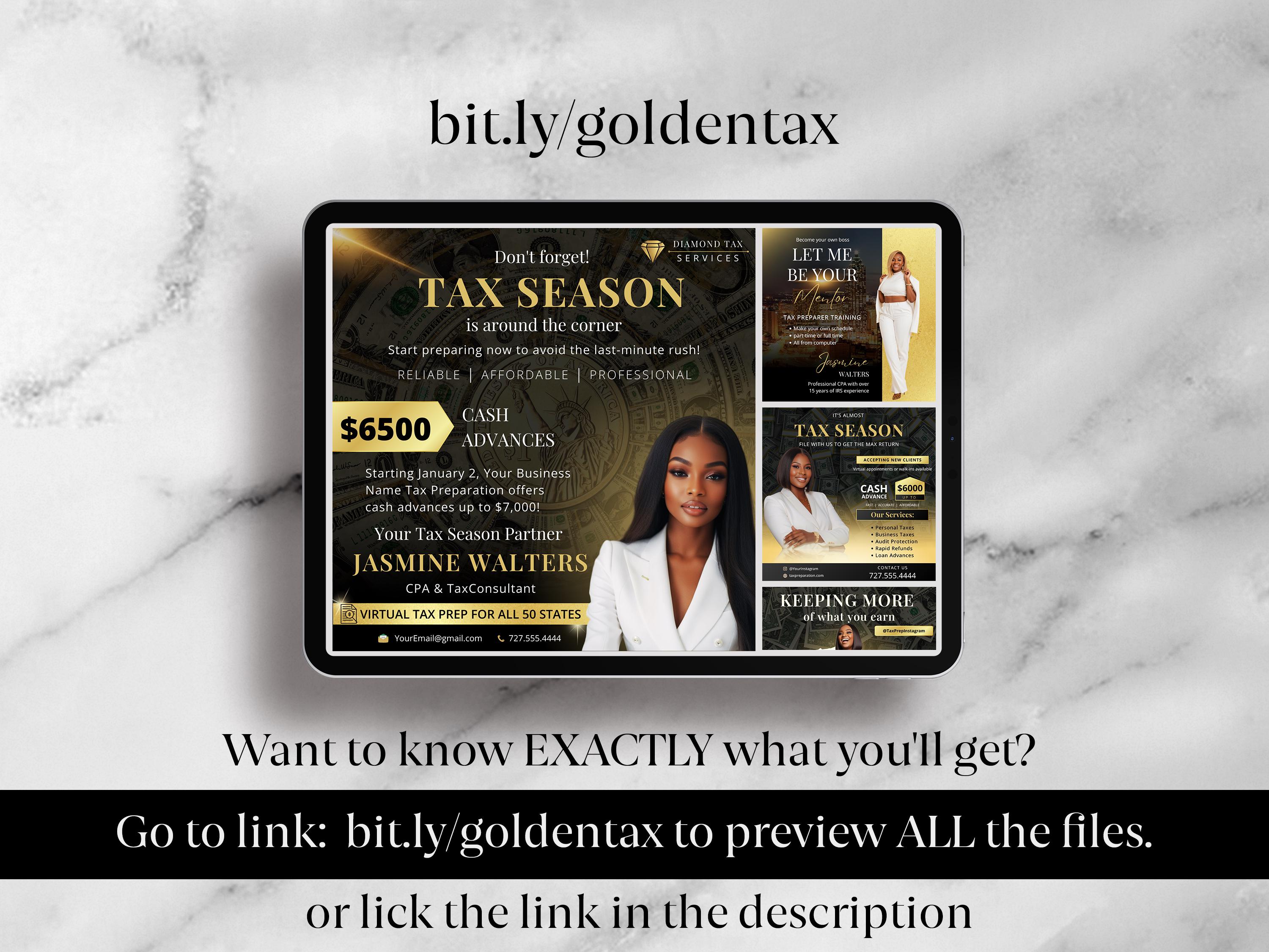 12x Tax Preparation Flyer, Tax Services Canva Templates - Etsy