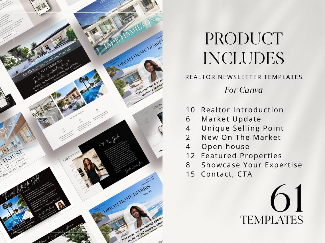 Real Estate Newsletter • Realtor Email Marketing • Canva Flodesk ...