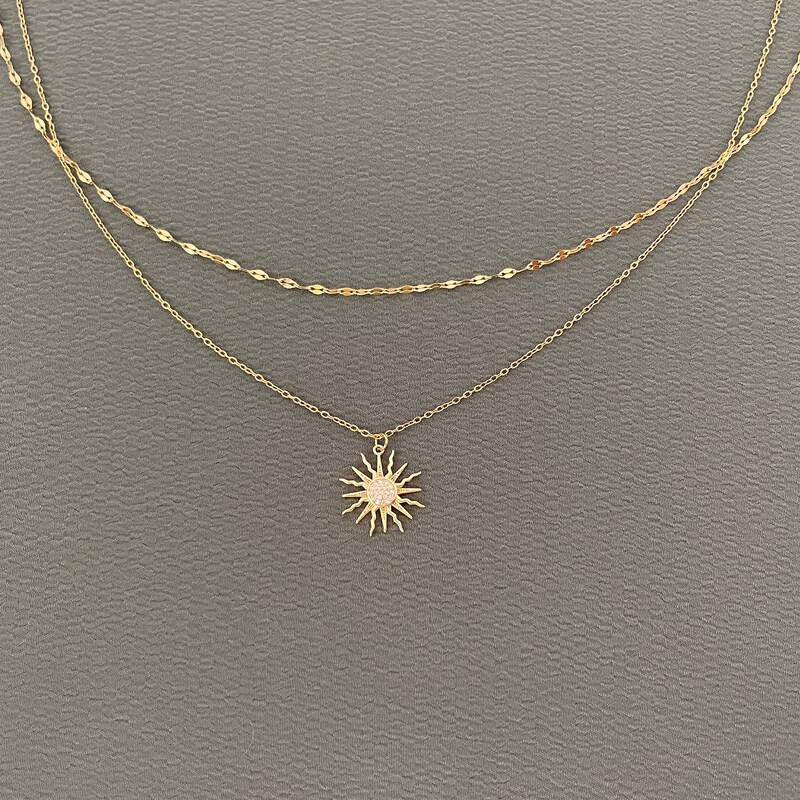 Sun Necklace - Etsy
