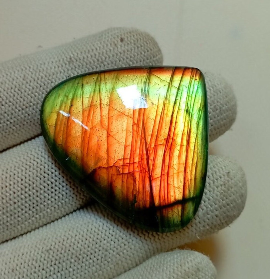 Multi Orange Fire Labradorite Orange Fire Labradorite Cabochon Loose ...