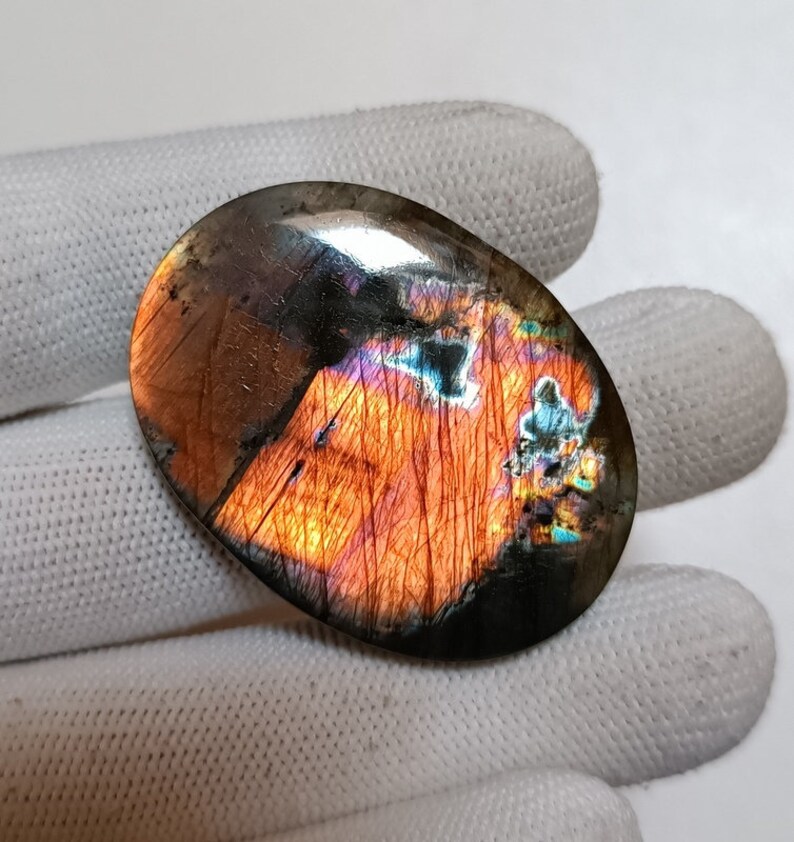 Orange Fire Labradorite Spectrolite Fire Labradorite Cabochon - Etsy