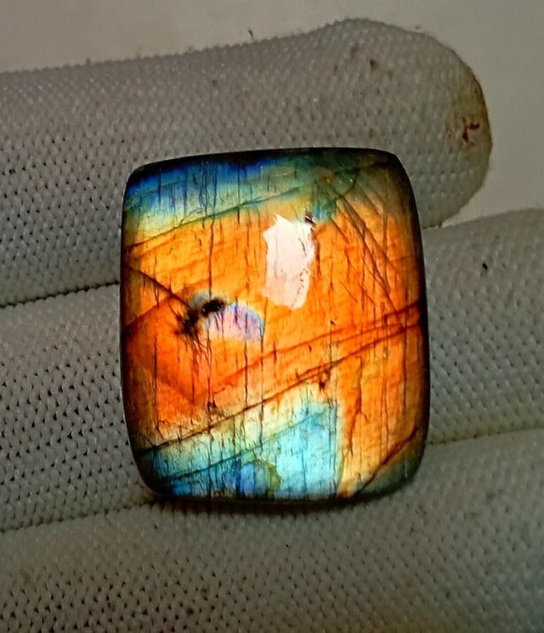 Stunning Multi Fire Labradorite Multi Fire Labradorite Cabochon Loose ...