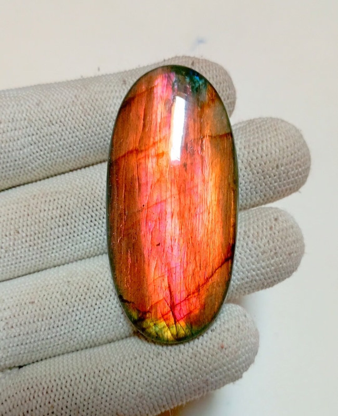 Big Pcs Pink Fire Labradorite Pink Fire Labradorite Cabochon Loose ...