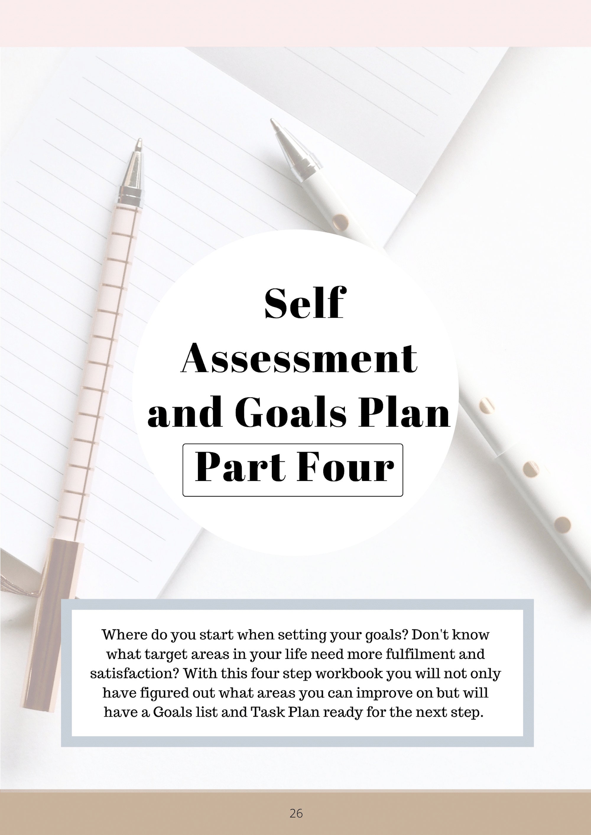 The Self Assessment and Goals Plan Workbook Part 4 - Etsy