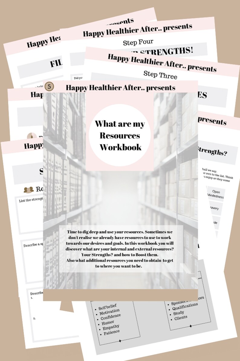 What Are My Resources Workbook Part 5 - Etsy