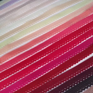 3-5-10 M Picot Elastic 8 Mm or 1/3 Inch Wide Picot Elastic - Etsy