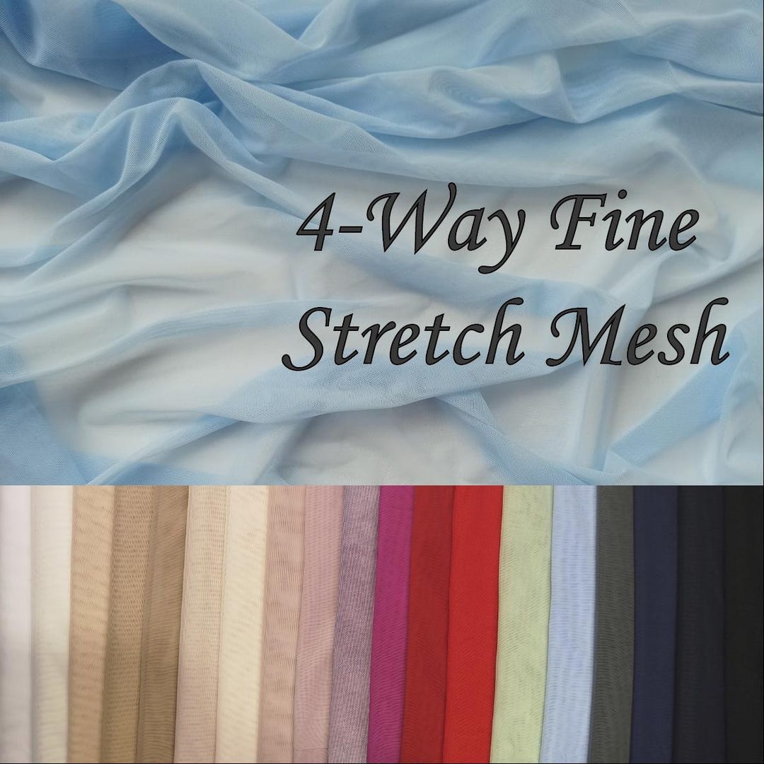 4-way Stretch Fine Mesh - Premium Quality - Fabric for Lingerie - Made ...