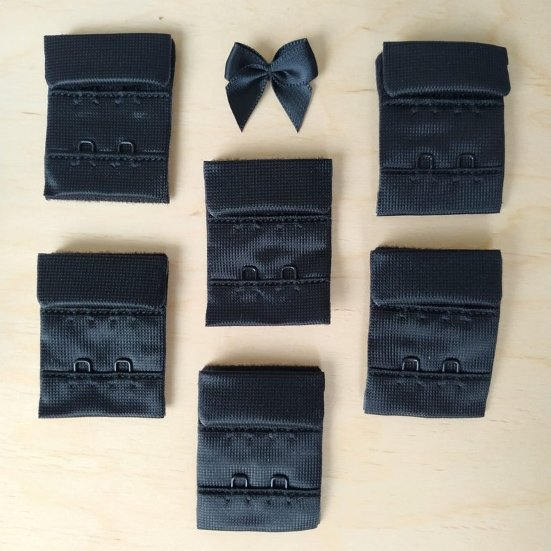 2x2 Black 2 Hook and Eye 2 Rows Bra Closures 1.25 X - Etsy