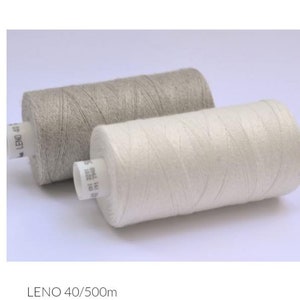 100% Linen Thread Natural and Bleached 500 M Spool - Etsy