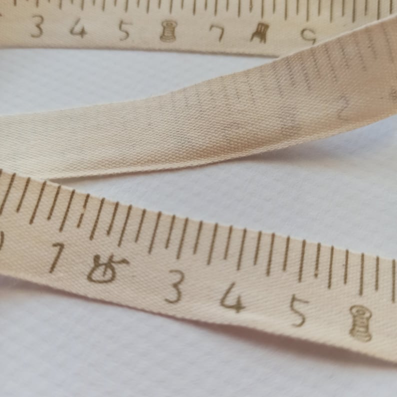 15 Mm 5/8 Measuring Tape Cotton Twill Tape Cotton - Etsy