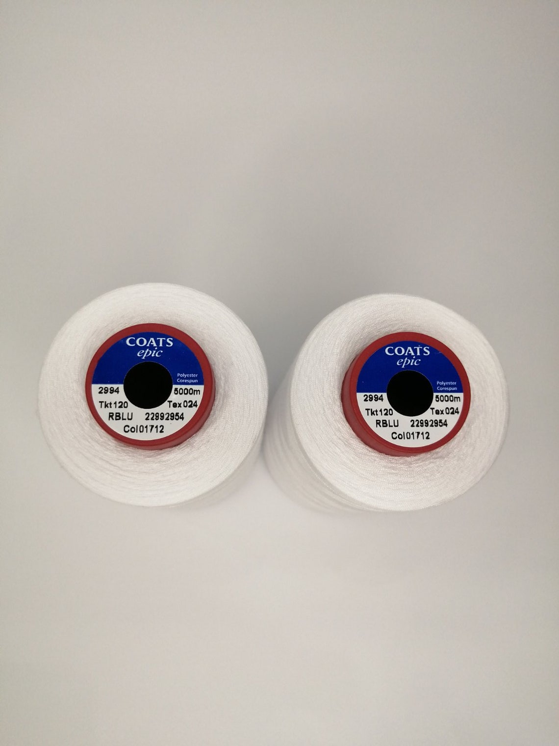 White Coats 5000 M Sewing Thread Polyester White Sewing - Etsy