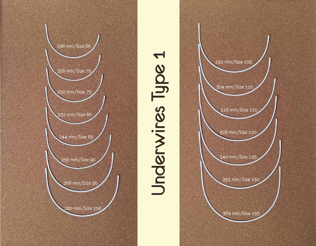 Standard Classic Type 1 Underwires - Regular Style - Day Bra Underwire ...