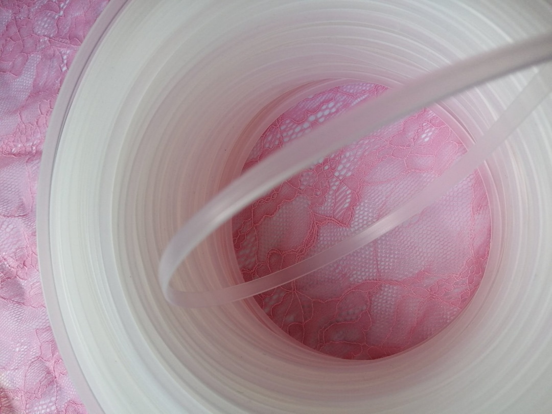 10 Meters of 5 Mm Wide Clear White Plastic Corset Boning Whalebone Trim ...