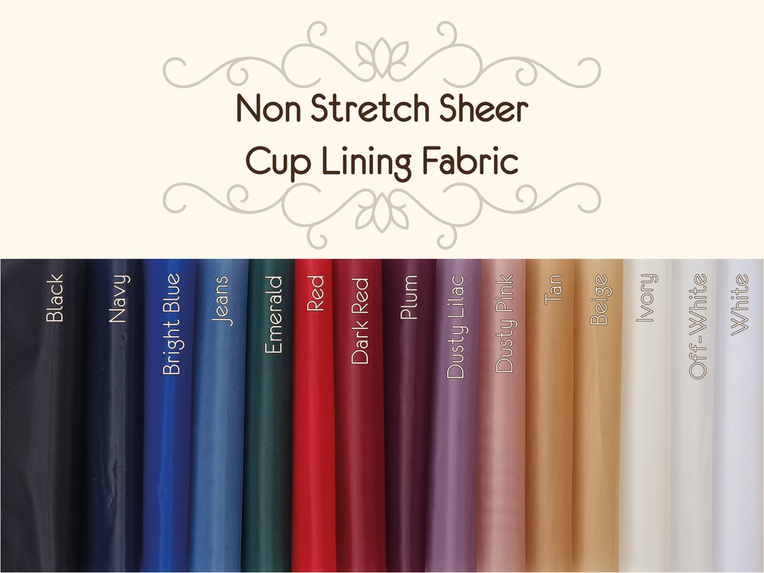 Non Stretch Sheer Bra Lining Fabric - Marquisette Mesh - Nylon Lingerie ...