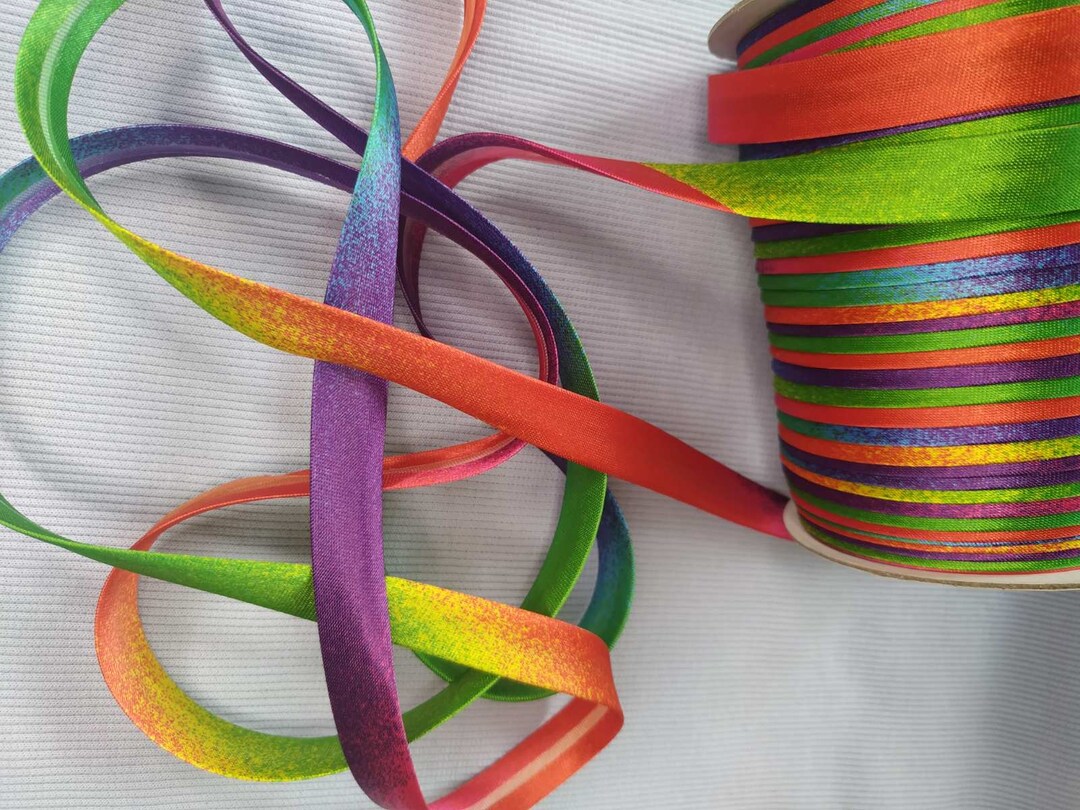 Satin Bias Tape, 5 or 10 Meters Package Single Fold 15mm (5/8") Satin ...