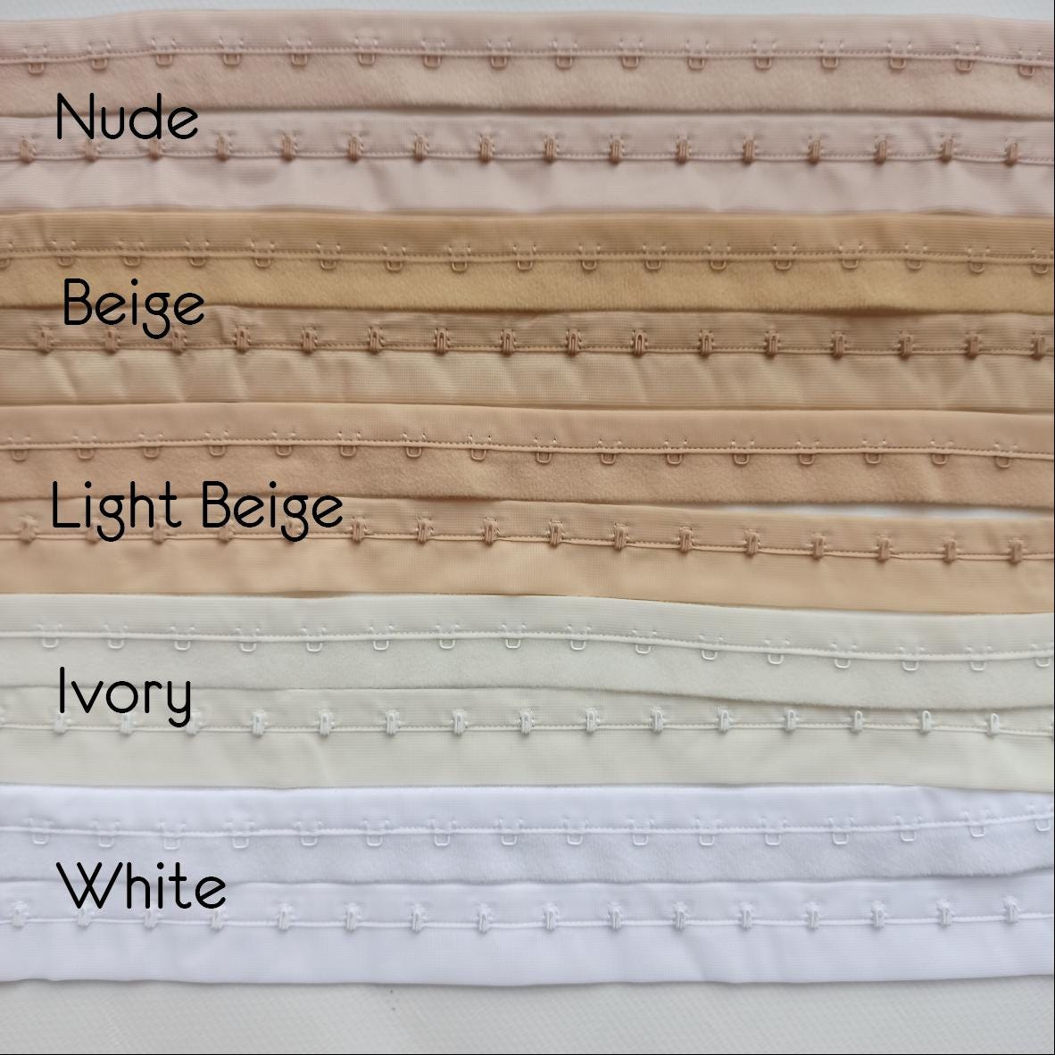 Premium Quality Continuous Hook and Eye Nylon Tape Trim, Plush Back, 1 ...