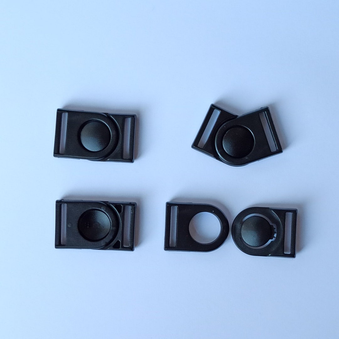 2/3/6/12/50 Pcs of Black Plastic Breakaway Clasps 20mm - 3/4" Wide ...
