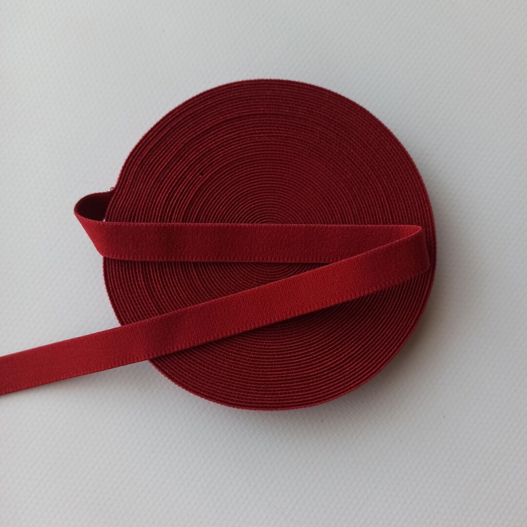 Dark Red Bra Band Elastic 15 Mm or 5/8 Inch Wide Elastic Bra/lingerie ...