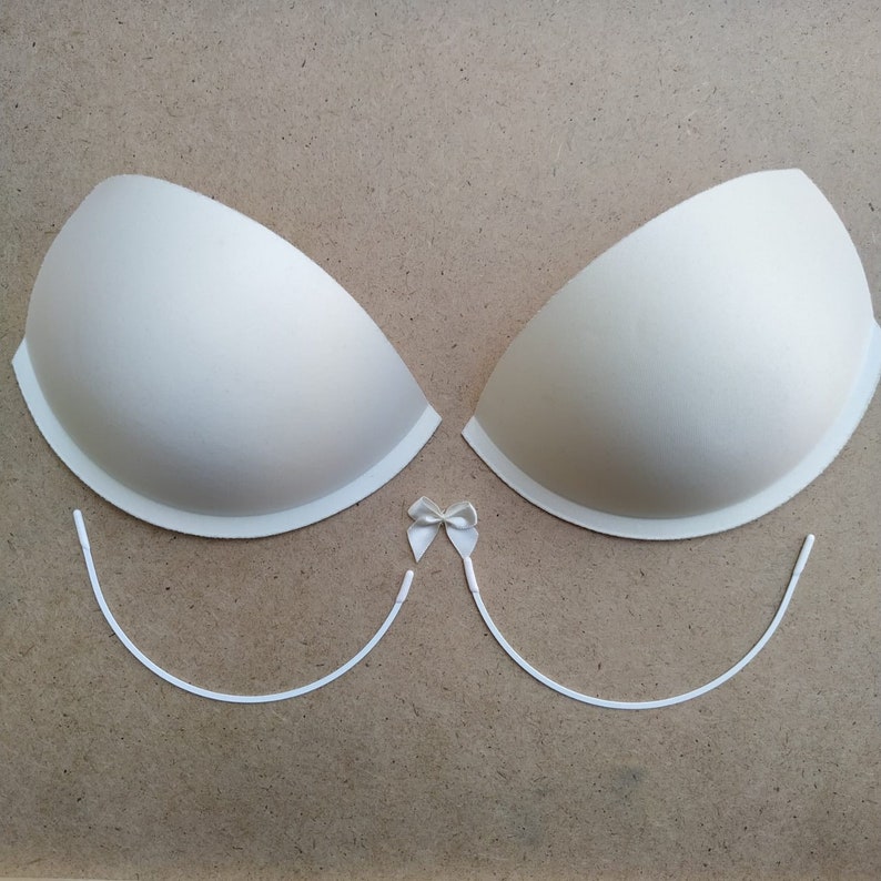 Ivory Sew in BRA CUPS Pads Push up With Corresponding - Etsy