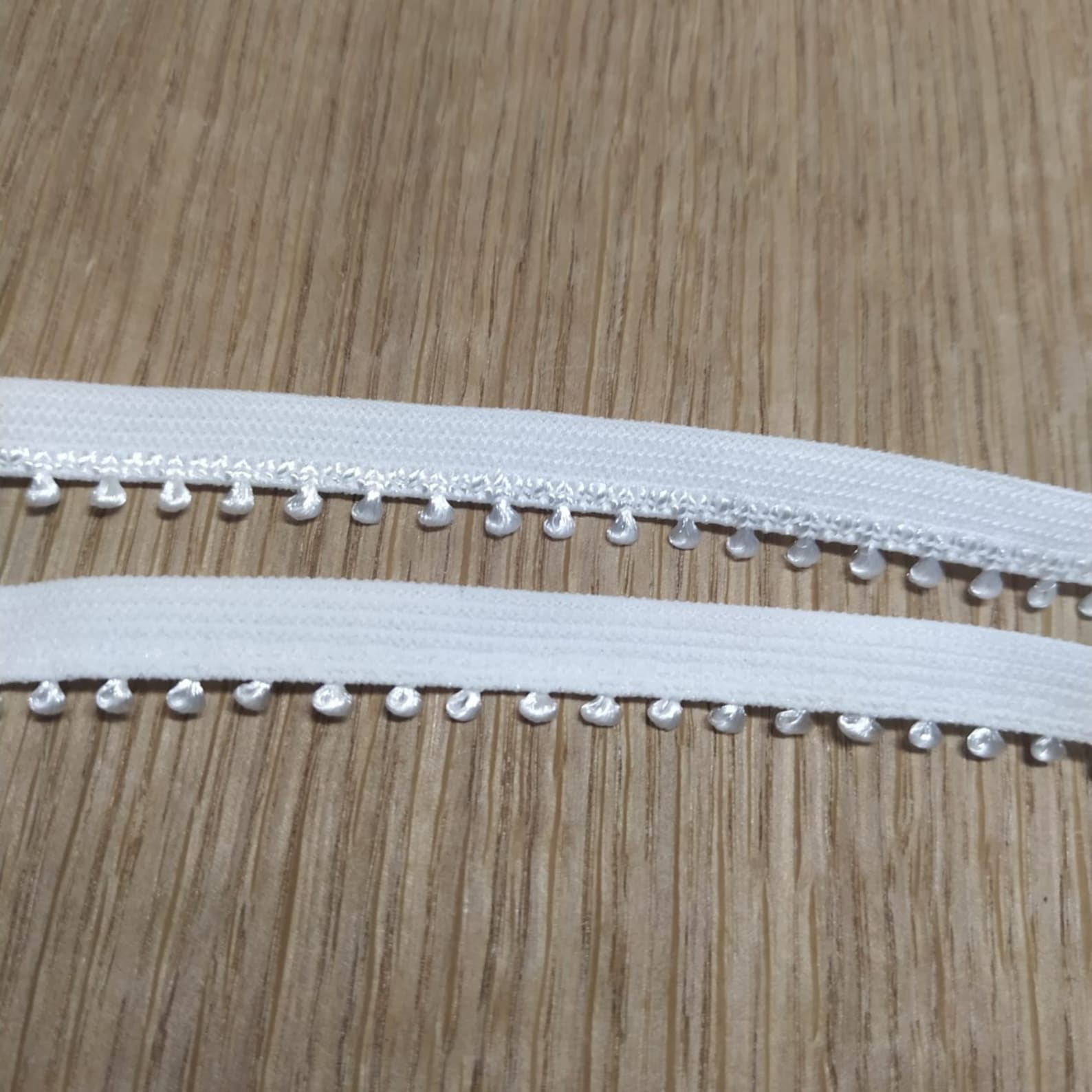 Off-white (milk) Picot Elastic 10 Mm or 3/8 Inch Wide Picot Elastic Bra ...