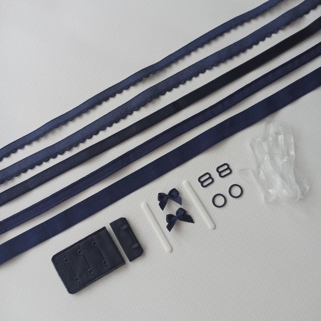 Bra Findings Kit Navy Underwired Bra Kit With 10 Mm - Etsy