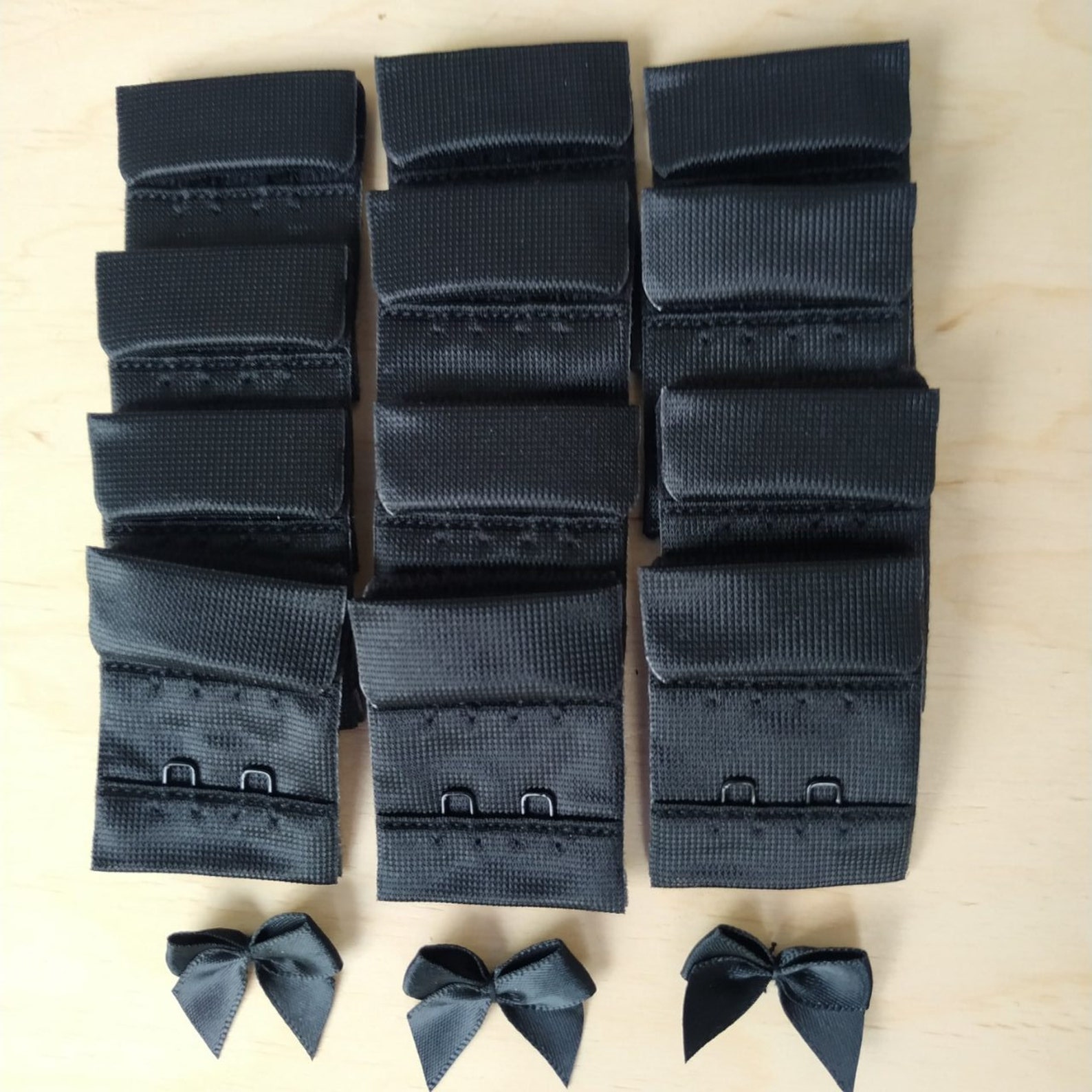 2x2 Black 2 Hook and Eye 2 Rows Bra Closures 1.25 X - Etsy