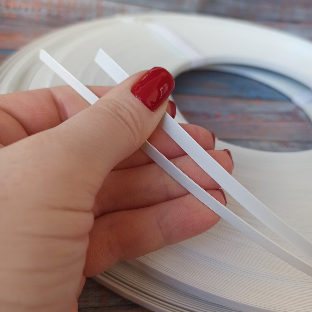 White Flat Steel Spring Boning 5mm and 7mm Made in Germany Corset ...