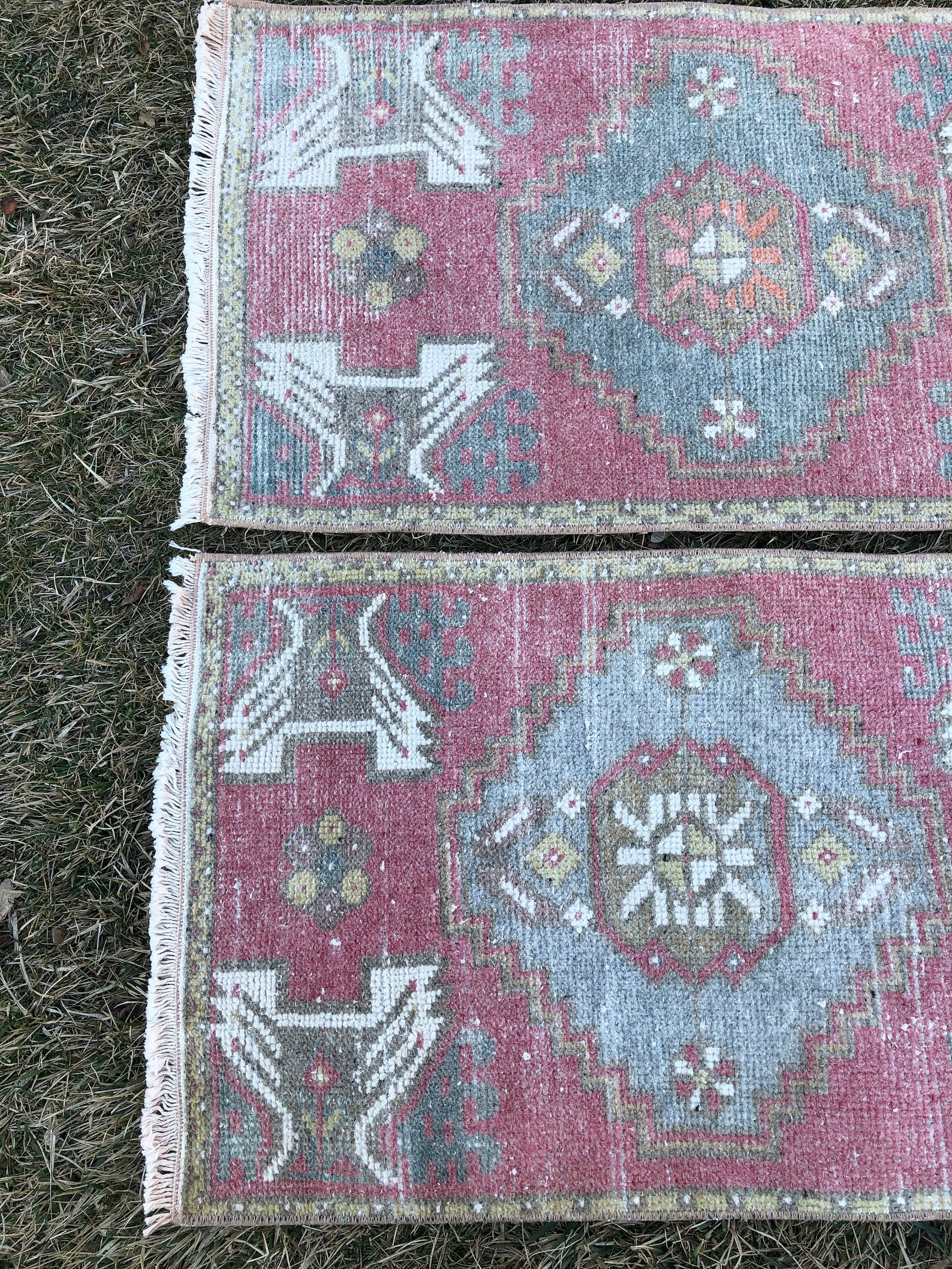 Pair of Turkish Rugs Bathroom Rug Set Matching Oushak Rugs | Etsy