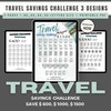 Travel Savings Challenge Printable Vacation Savings Challenge Bundle ...