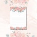 Pink Rose Printable Stationery, Printable Note Paper, Writing Paper ...