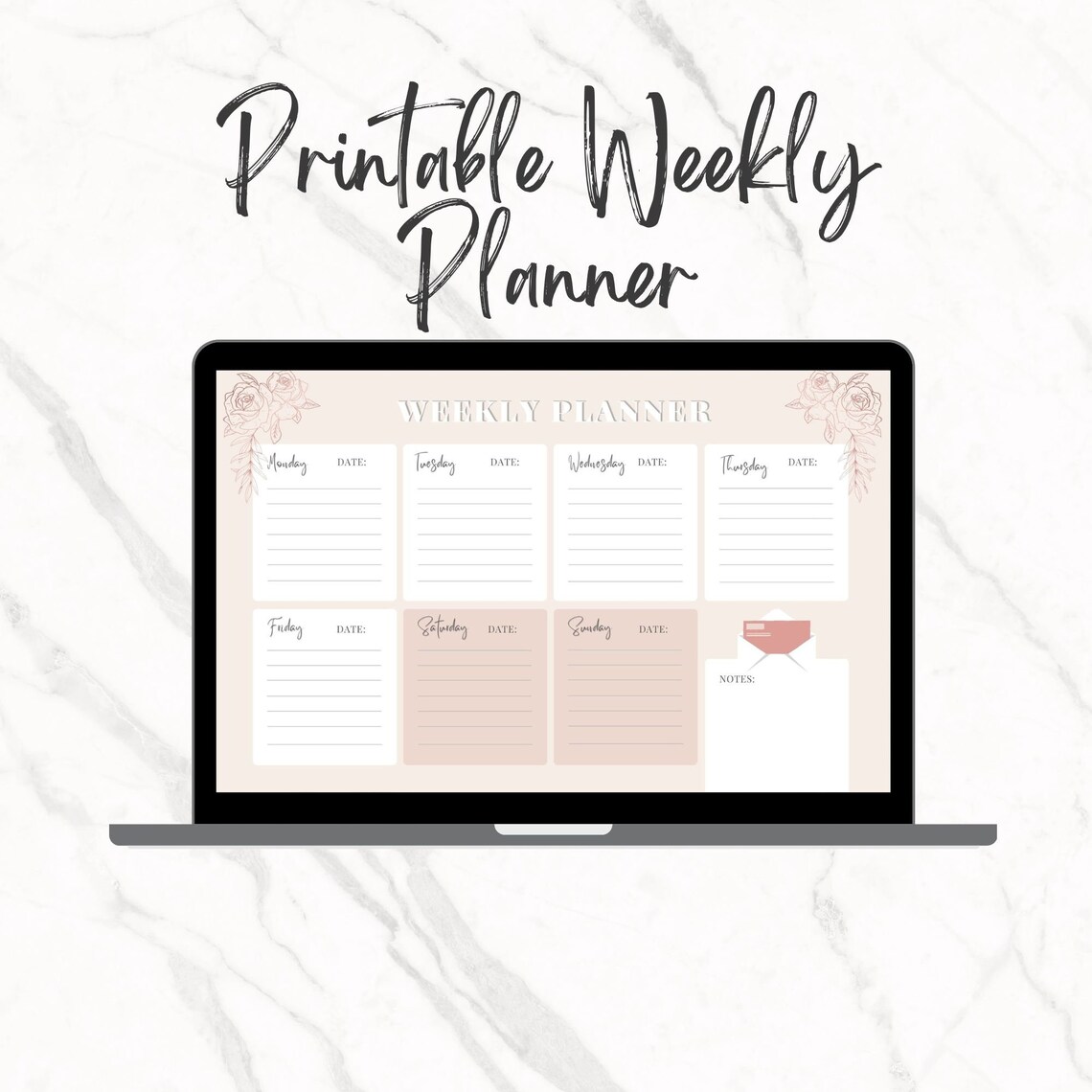 Weekly Planner Printable - Etsy