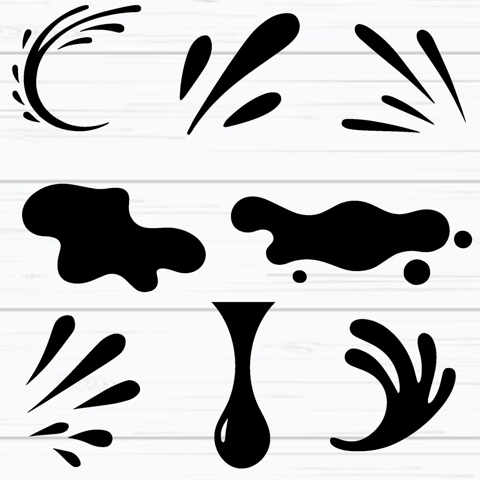 Water Drops SVG Bundle, Water Splash Svg, Splash and Drip Silhouette ...