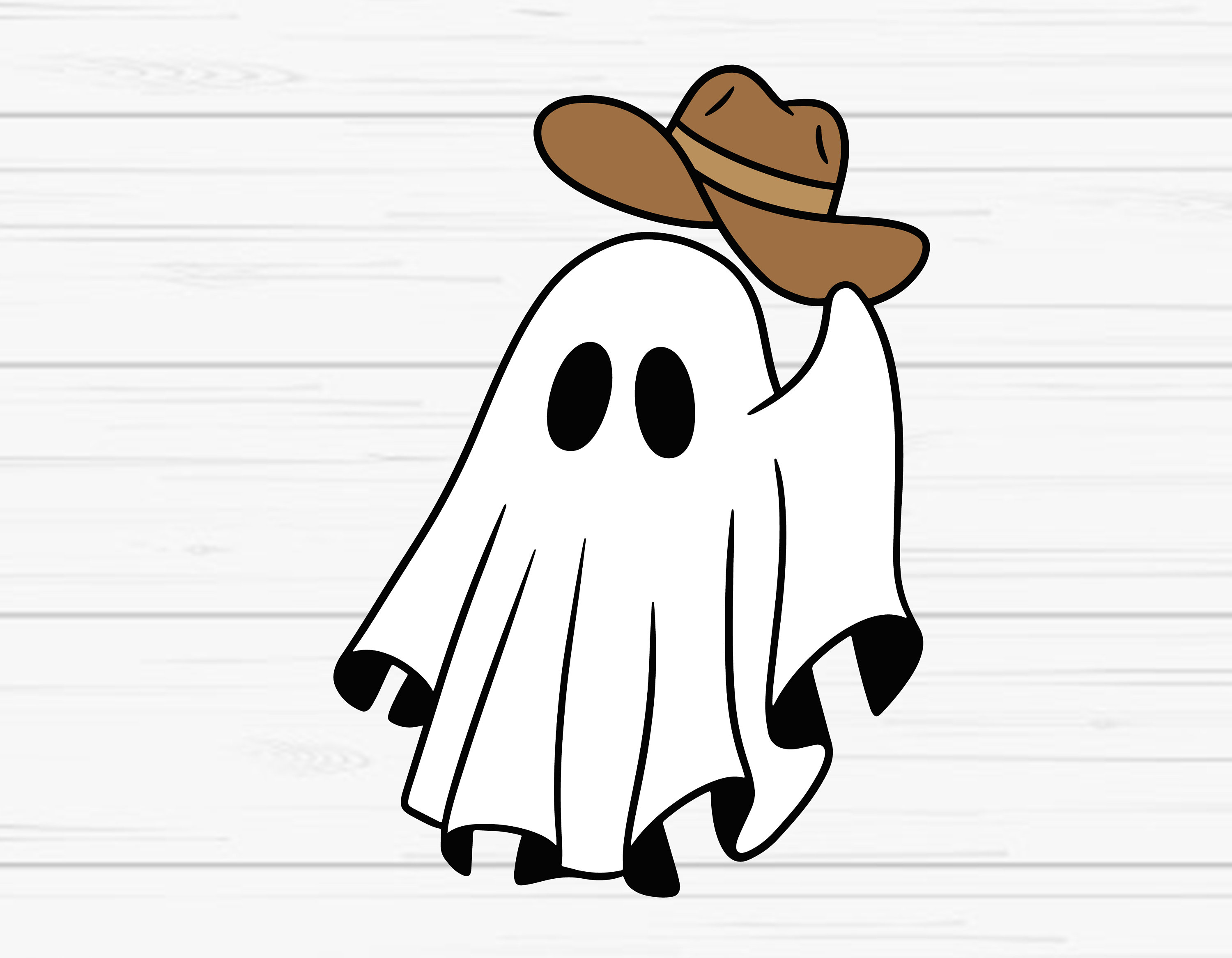 Cowboy Ghost PNG, Western Creeps SVG, Funny Halloween SVG, Spooky ...