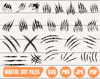 Claw SVG Bundle, Claw PNG Bundle, Claw Clipart, Dino Claw, Marks Svg ...