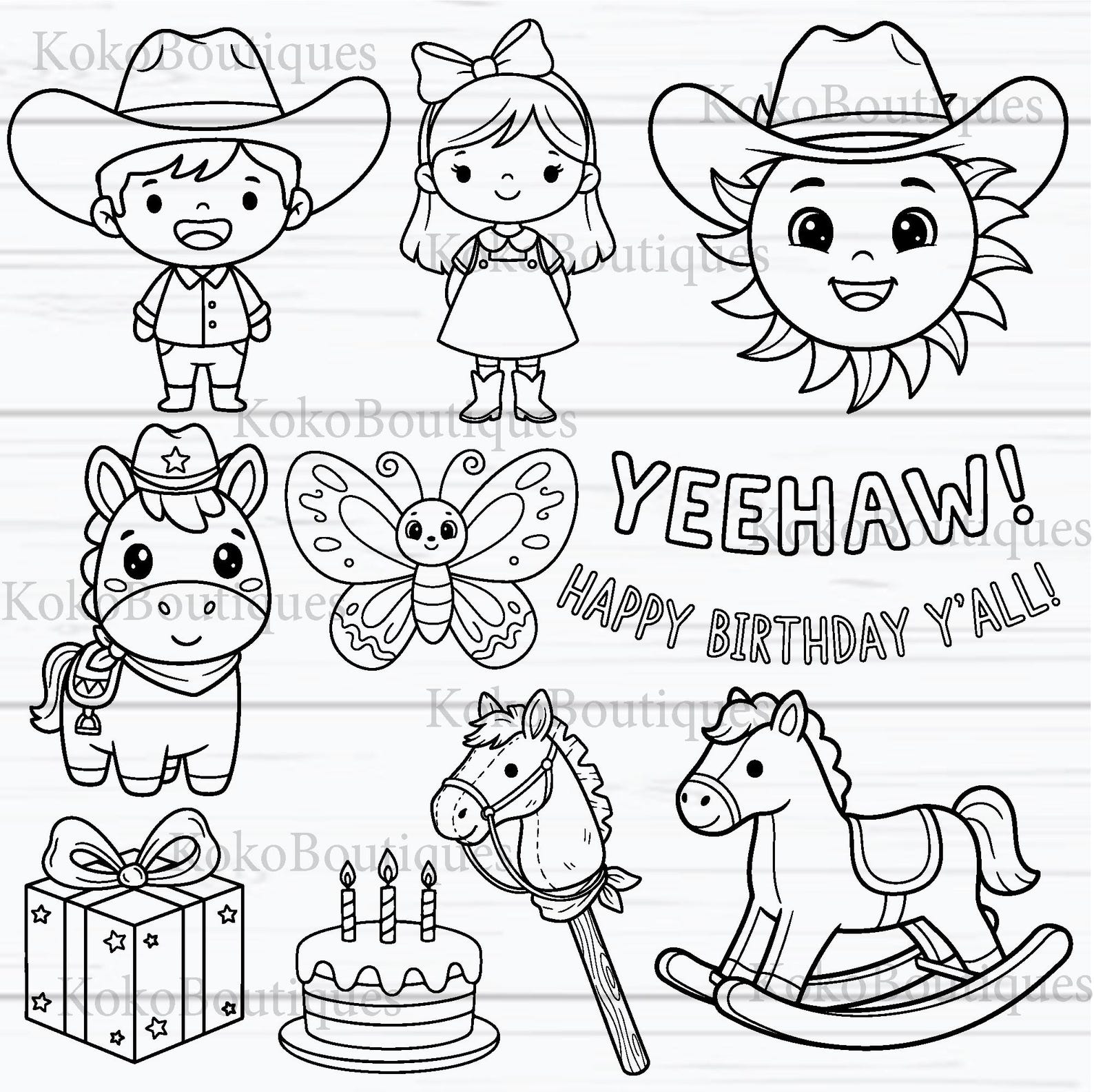 Cowboy Birthday SVG Bundle, Western Party Svg, Cute Western Birthday ...