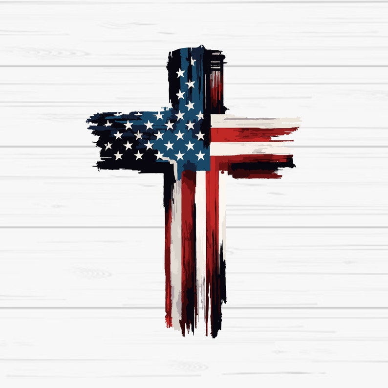 USA Splash Cross Flag PNG, Patriotic Cross PNG, American Flag Cross Png ...